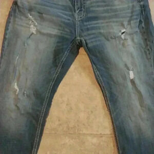 Buckle | Jeans | Bke Mens 4 X 34 Blue Derek Straight Preppy Ripped ...